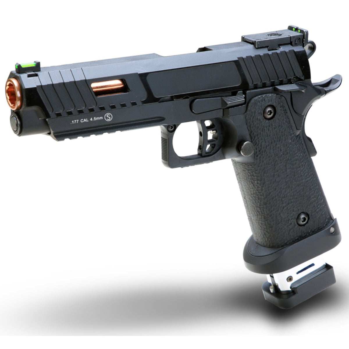 KL M92 CO2 Blowback Air Pistol with Threaded Barrel – Tan - Air ...