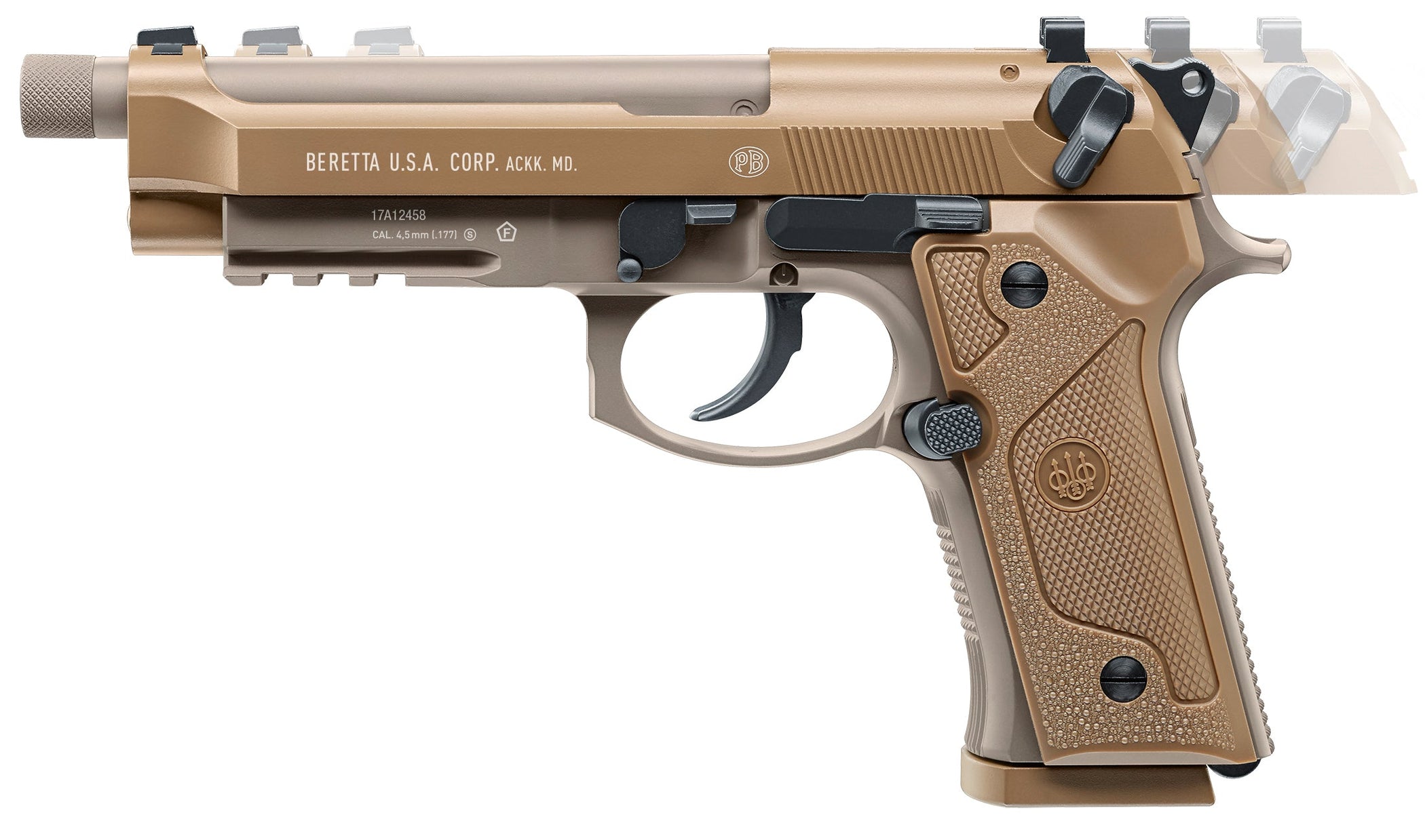 Umarex Beretta M9A3 Blowback CO2 Airgun Pistol Handgun - Air Sporting Goods
