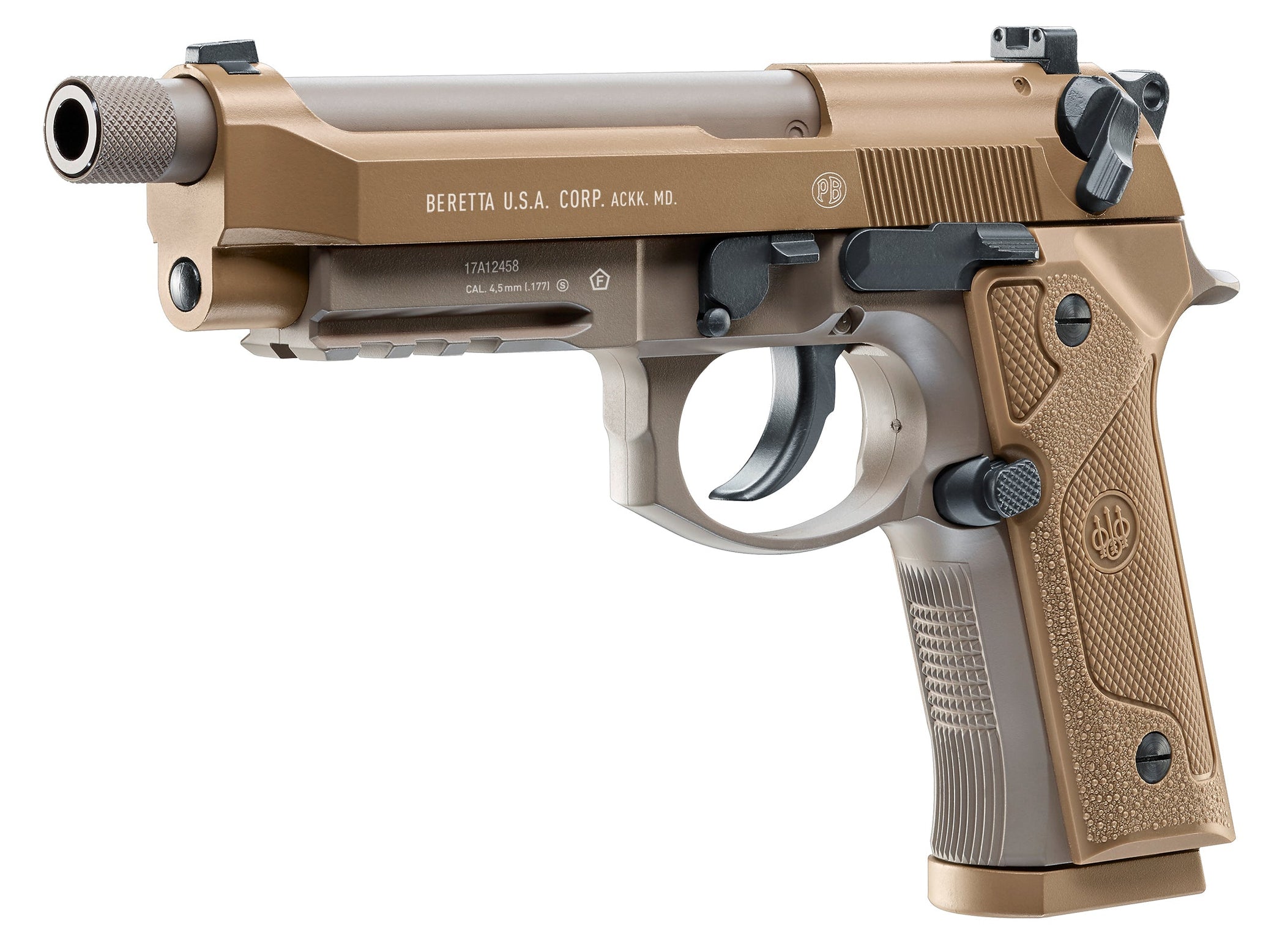Umarex Beretta M9A3 Blowback CO2 Airgun Pistol Handgun - Air Sporting Goods