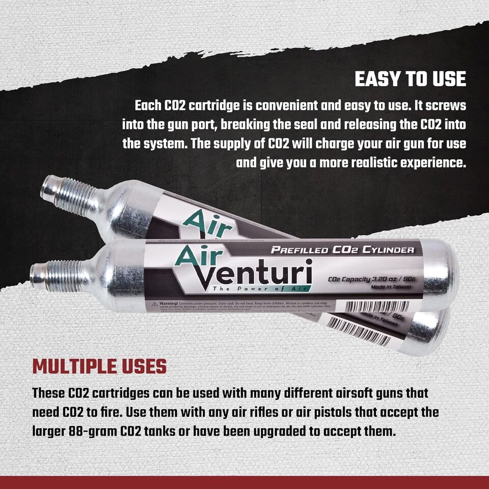 Air Venturi Pre-Filled Disposable CO2 Tank