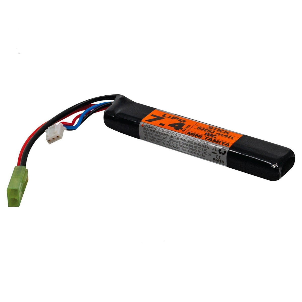 7.4v 1000mAh Airsoft LiPo Battery Tamiya